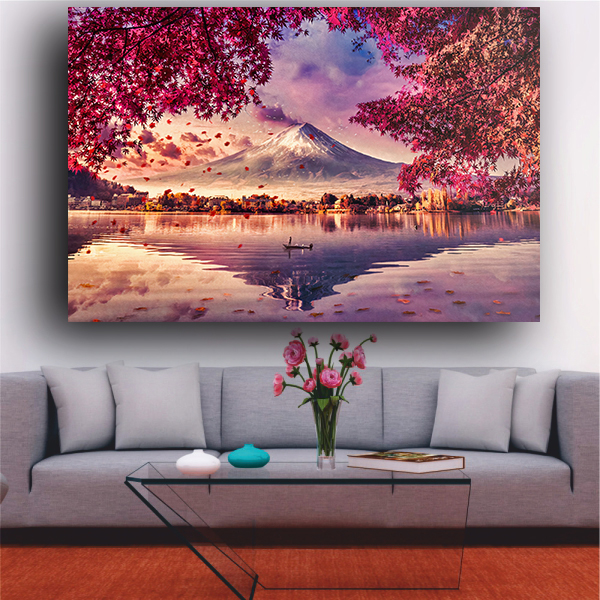 ΠΙΝΑΚΕΣ ΣΕ ΚΑΜΒΑ :: ΤΟΠΙΑ-ΦΥΣΗ :: Lake with flowers in the volcano ...