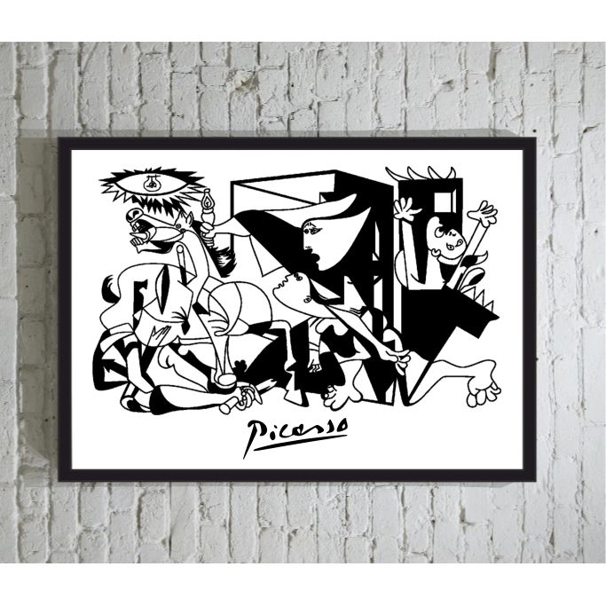 POSTER ΜΕ ΚΟΡΝΙΖΑ :: ΠΟΣΤΕΡ ΚΟΡΝΙΖΑ ΤΥΠΟΥ GUERNICA PICASSO